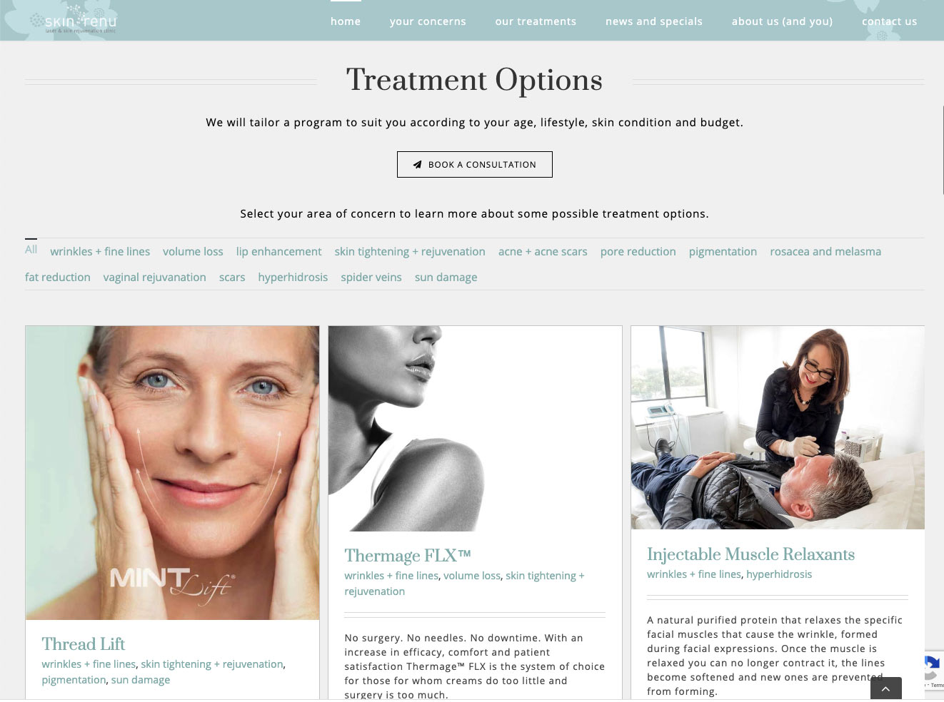 Skin Renu - website by Jules Ober | Sydney | Melbourne